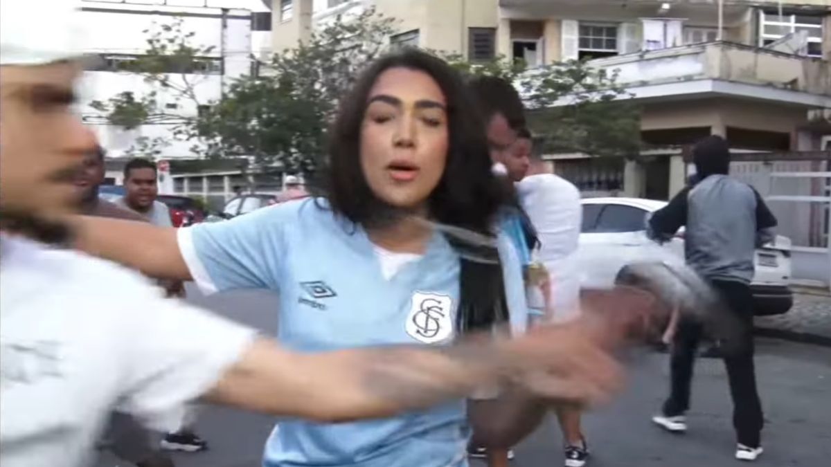 Repórter da CazéTV é agredida durante cobertura pós-Santos x Cruzeiro | TMC
